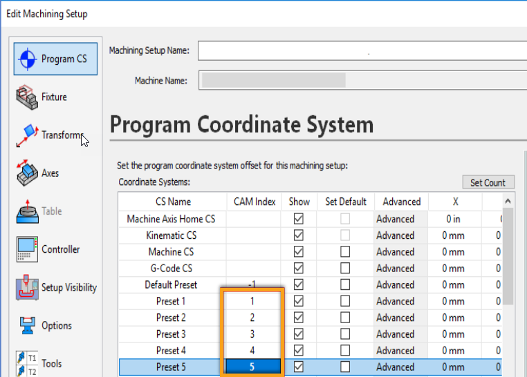 How to map Mastercam Work Offsets in CAMplete