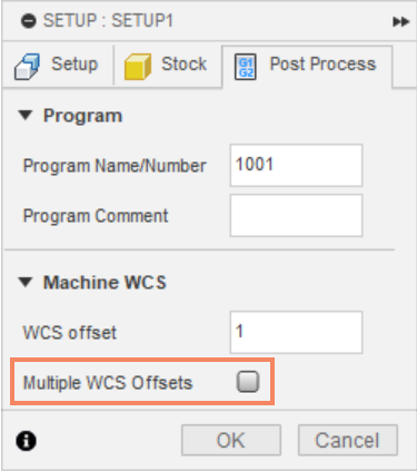 Multiple Work Coordinate Systems are posted unintentionally in Fusion 360