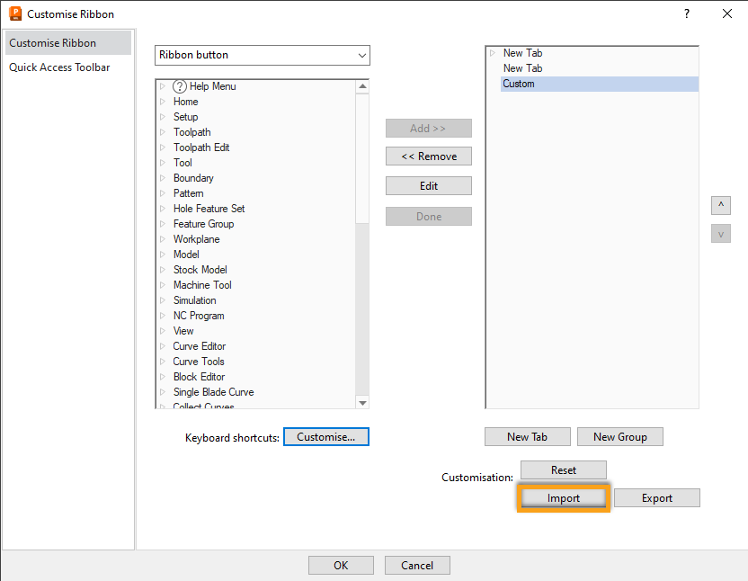 How to copy a custom Toolbar to another PC