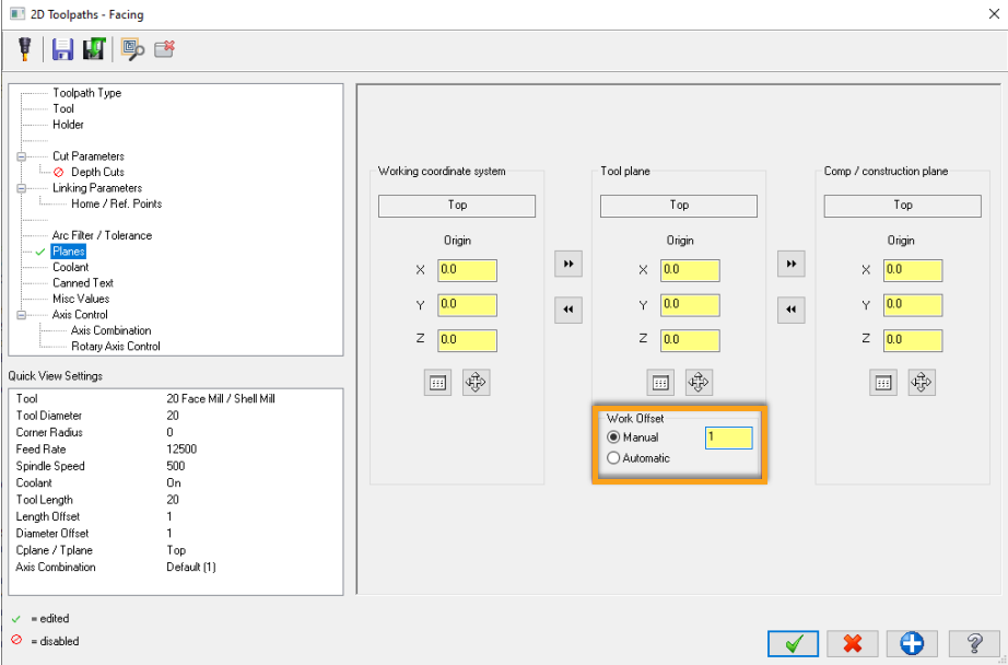 How to map Mastercam Work Offsets in CAMplete