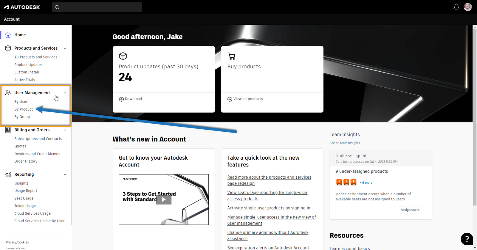 How to assign Autodesk licensing to users